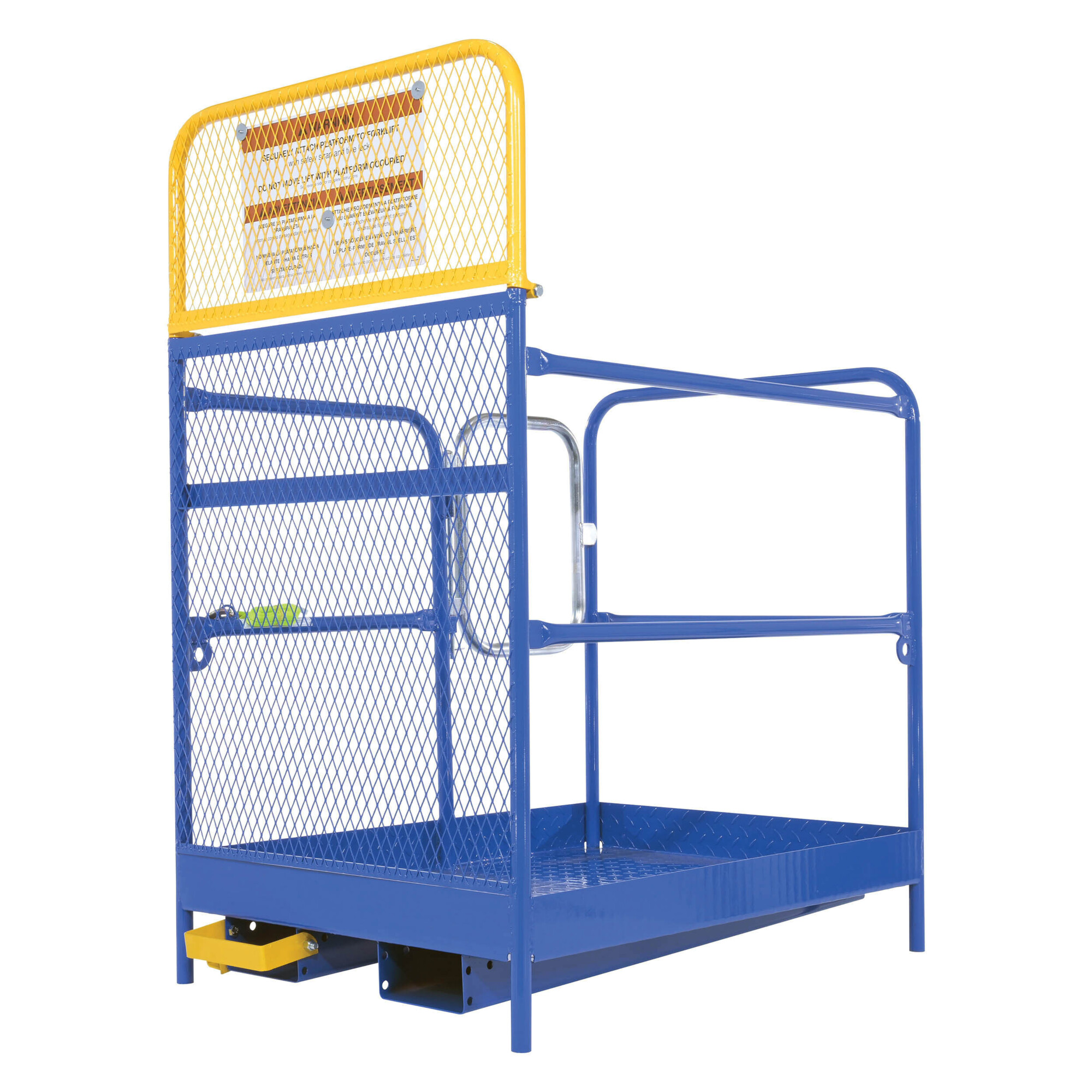 Vestil Work Platform with Single Door - Checker Floor Plate, Dual ...