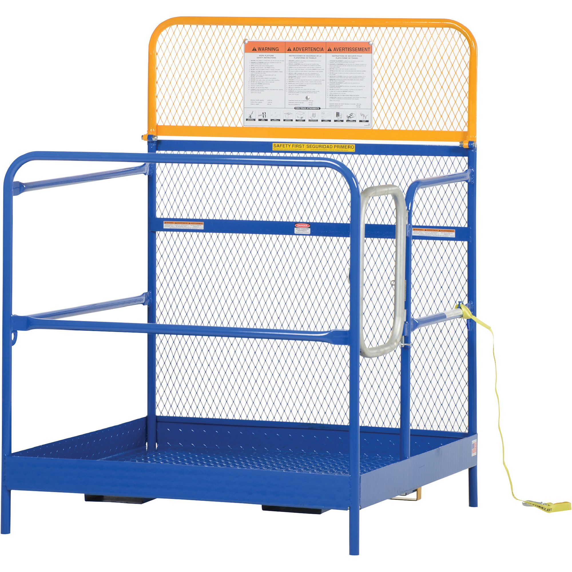 Vestil Work Platform - Single Door, Automatic Locking Gate, Model# WP ...