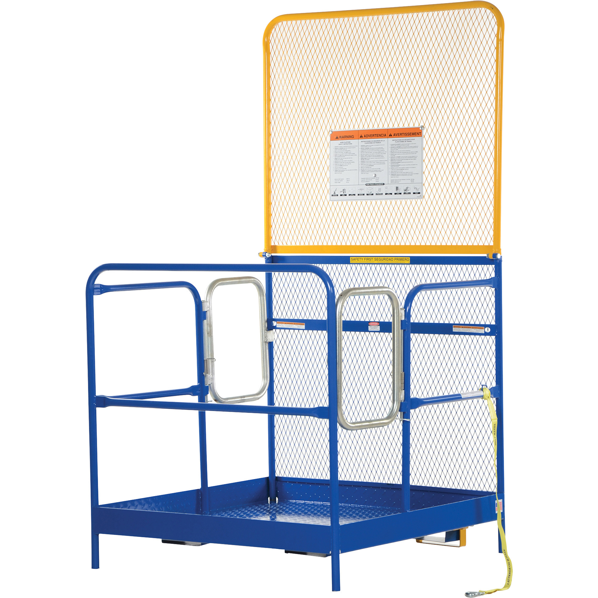 Vestil Work Platform with Dual-Side Entry and Automatic Locking Gate ...