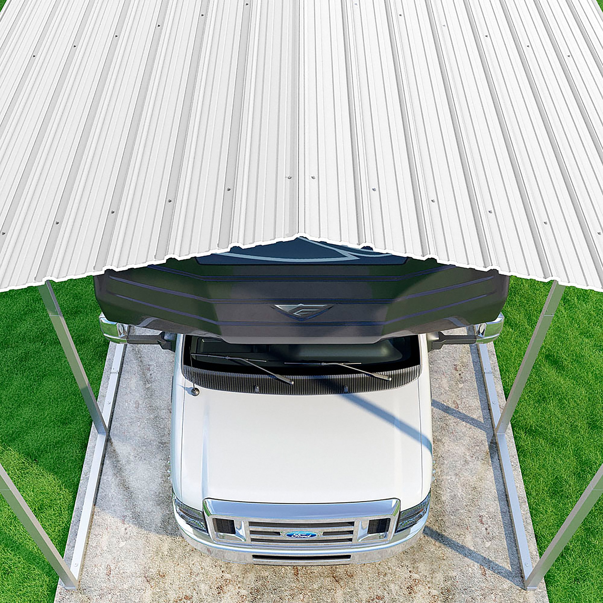 VersaTube Classic Steel Carport Kit — 29ft.L x 12ft.W x 12ft.H, Model ...