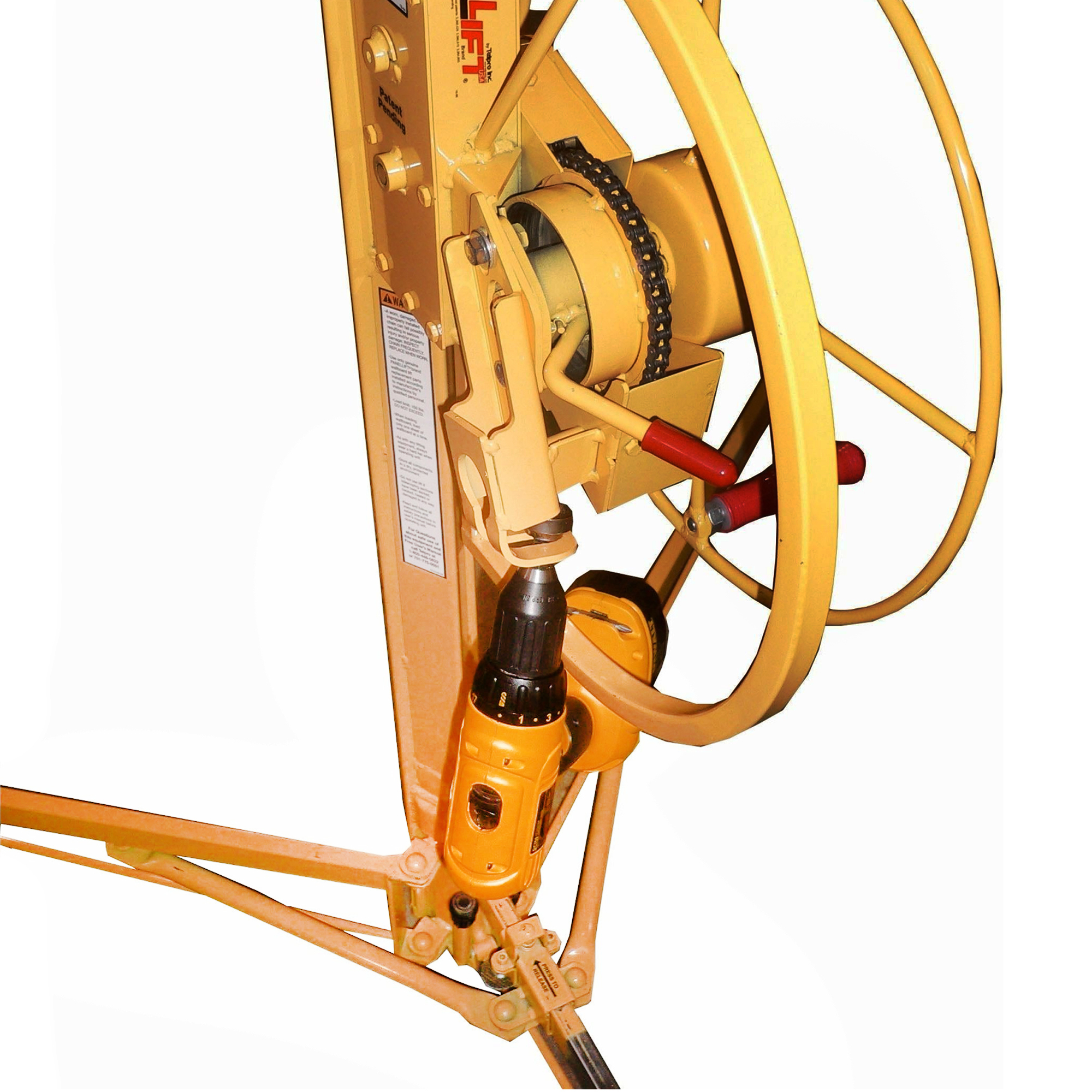 Panellift Drill Drive Winch Assembly for Panellift Model# 439, 18in.L x ...