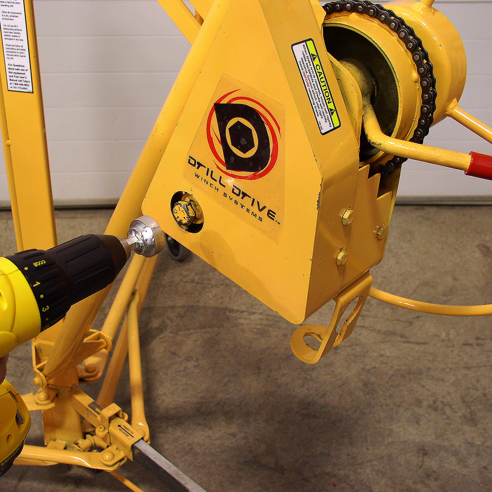 Panellift Drill Drive Winch Assembly for Panellift Model# 439, 18in.L x ...