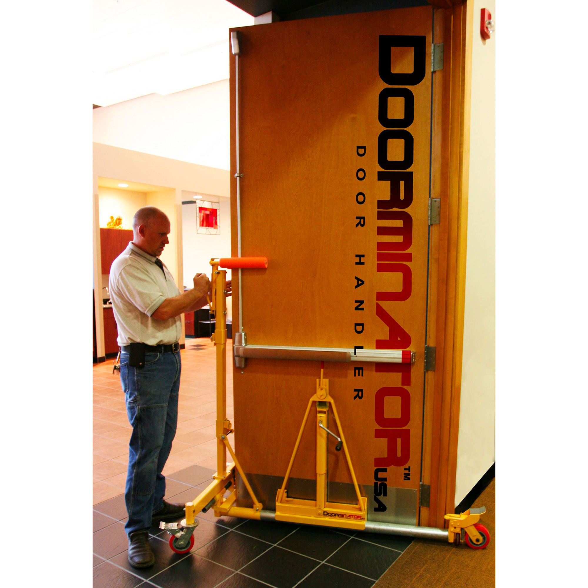 Doorminator Door Handler, 400-Lb. Capacity, 67in.L x 39in.W x 62in.H ...
