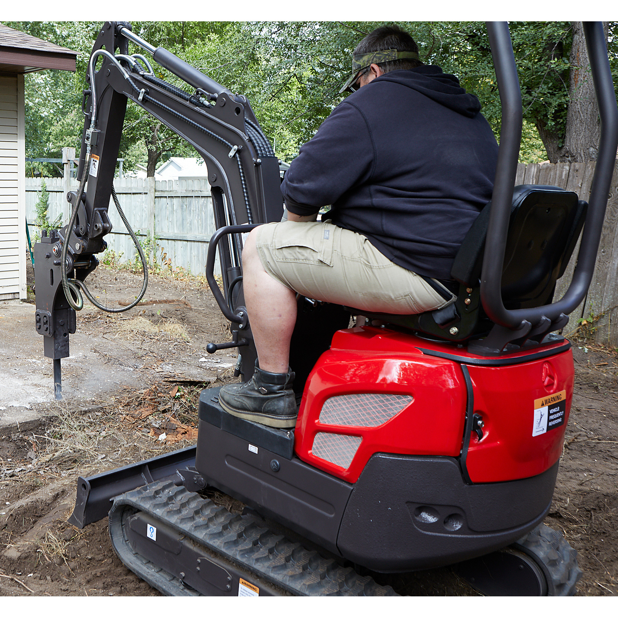 NorTrac Hammer Attachment for Mini Excavator Item# 1111419 — 1276–1696 ...