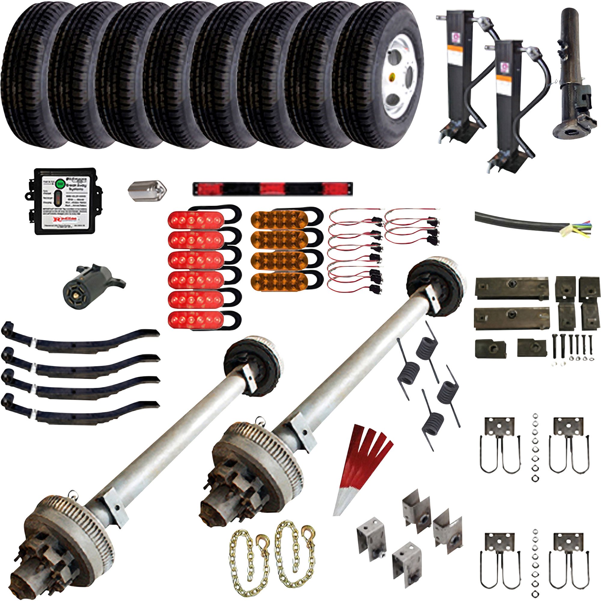 TK Trailer Parts Kit for Dual Tandem 20K Flatbed Deckover Trailer ...