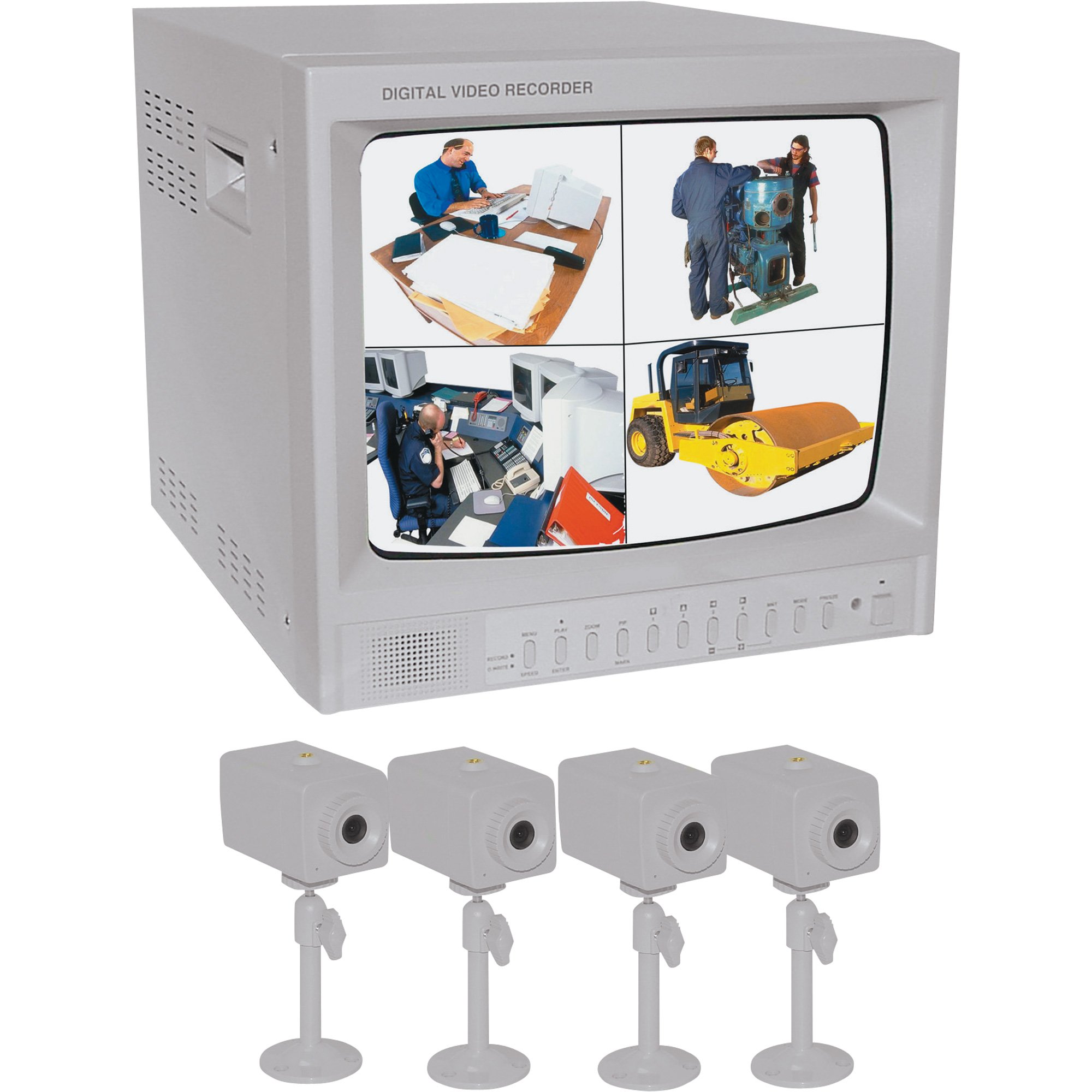 Monitor with Built-In DVR and 4 Cameras | Northern Tool