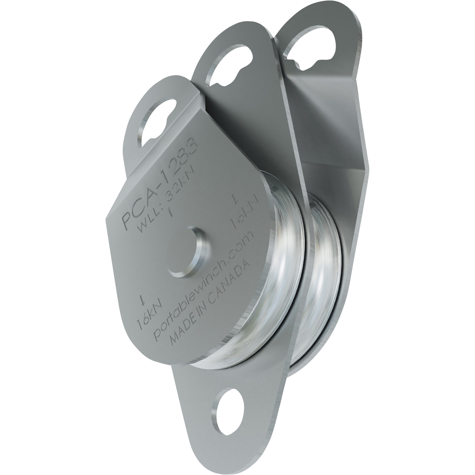 Portable Winch Stainless Steel Double Swing Side Pulley, 7200-Lb ...