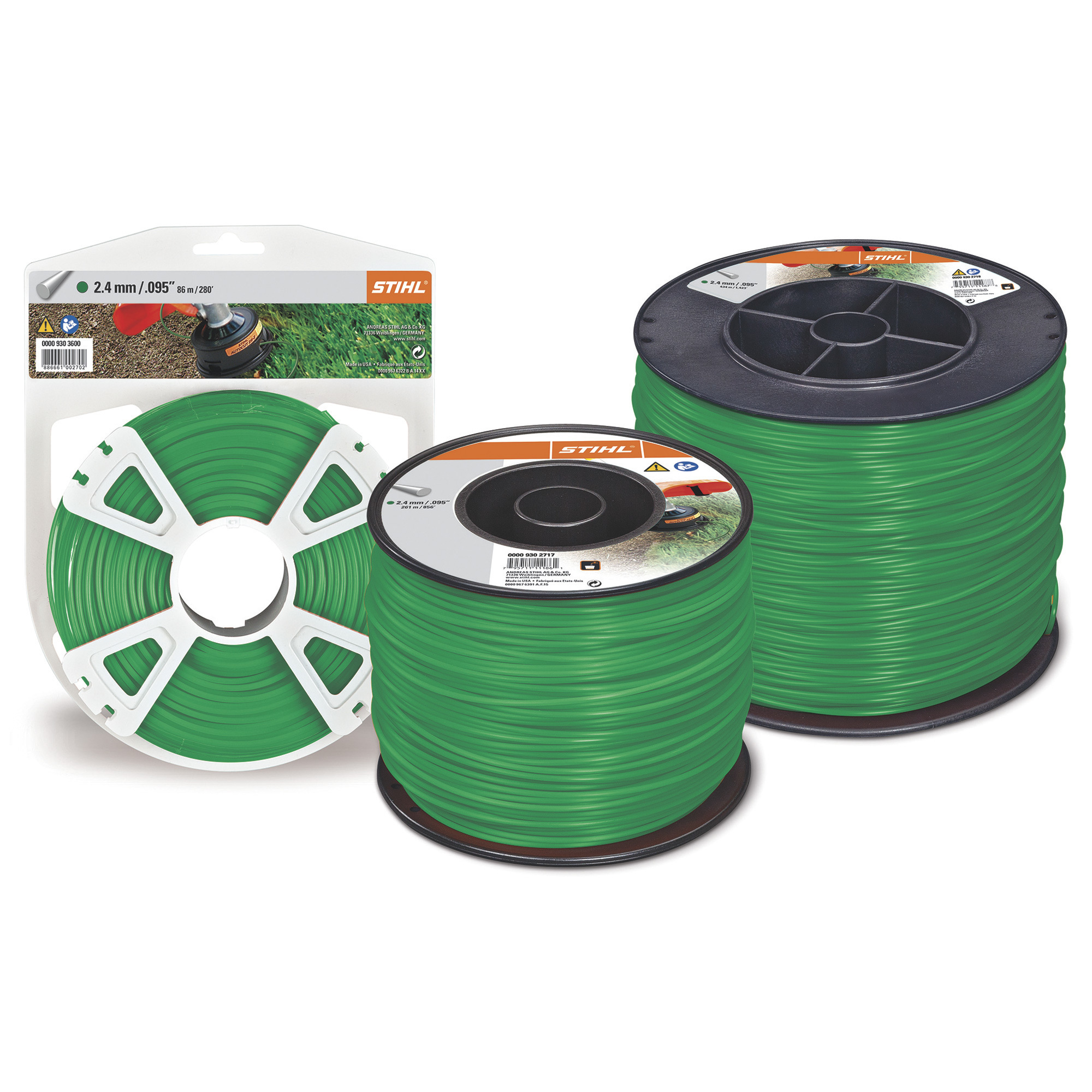 STIHL Premium Round String Trimmer Line, 0.095in. dia. x 856ft.L Spool ...
