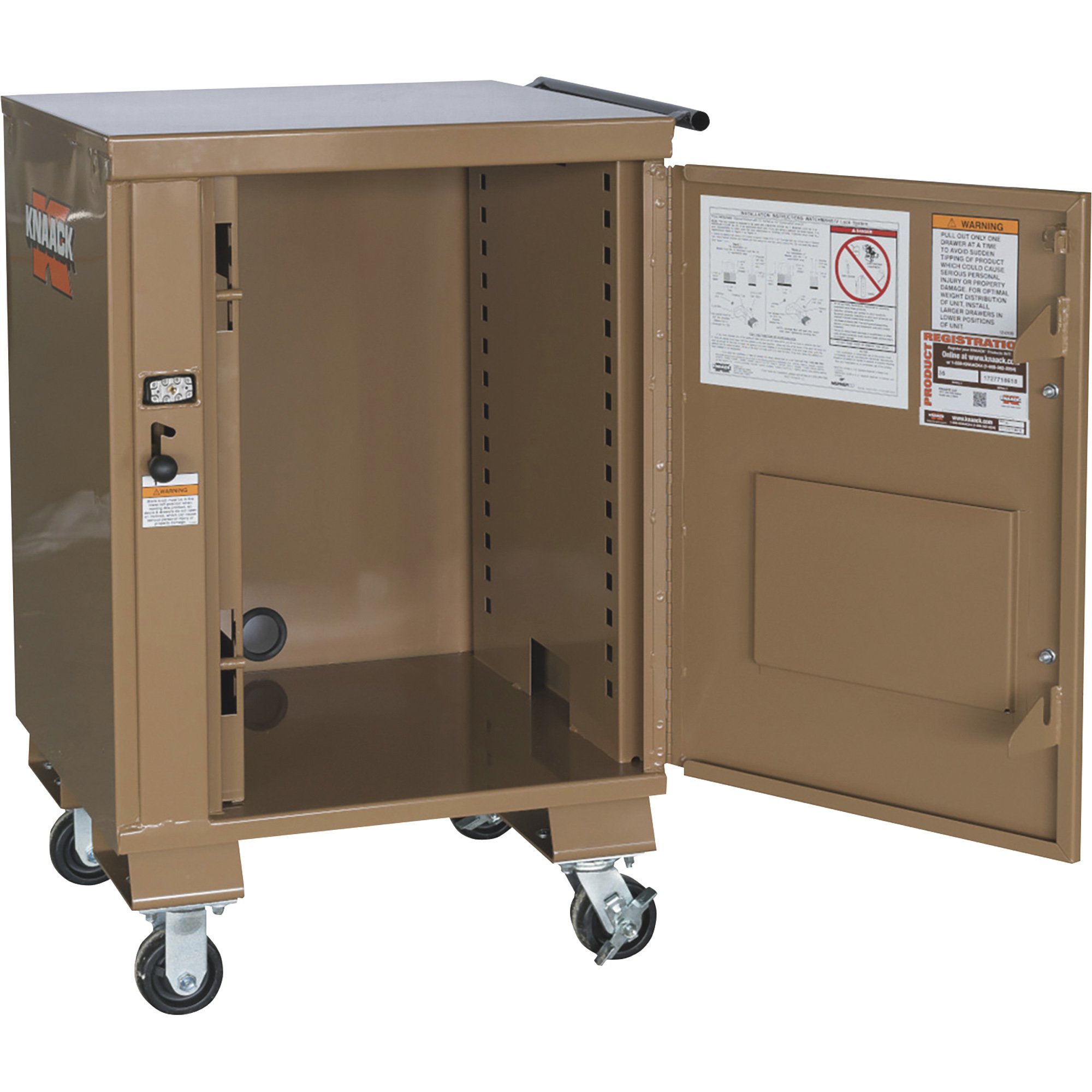 KNAACK Compact Rolling Workbench — 25in.W x 26in.D x 34.25in.H, Model ...