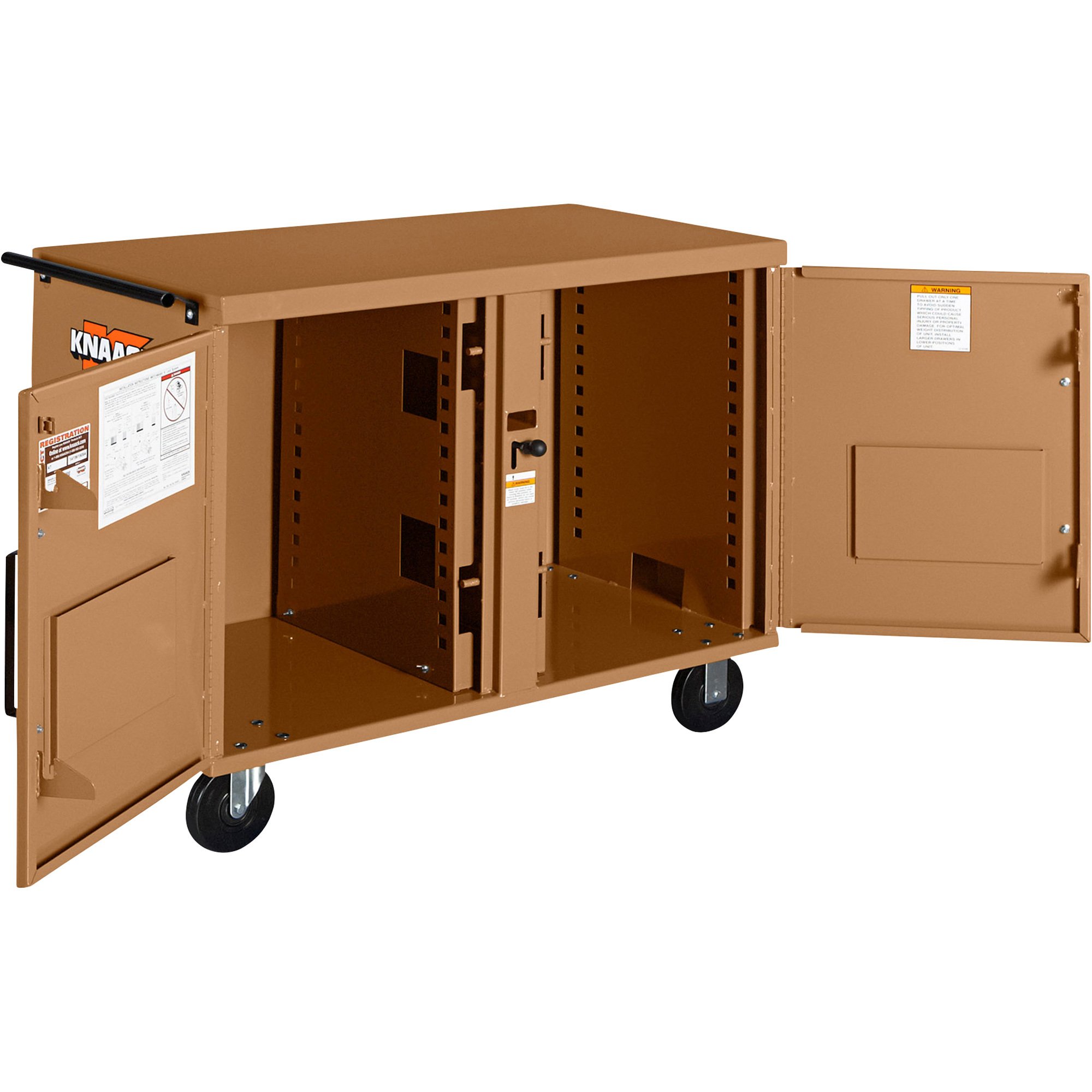 KNAACK Storagemaster Rolling Workbench — Tan, 1125-Lb. Capacity, Model ...