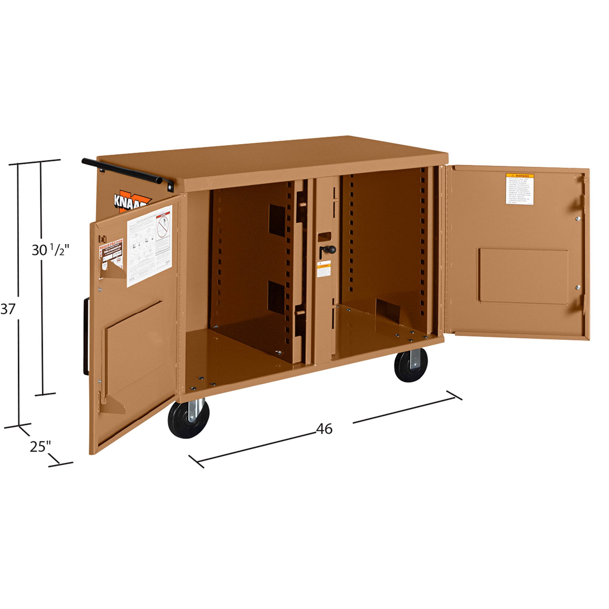 KNAACK Storagemaster Rolling Workbench — Tan, 1125-Lb. Capacity, Model ...