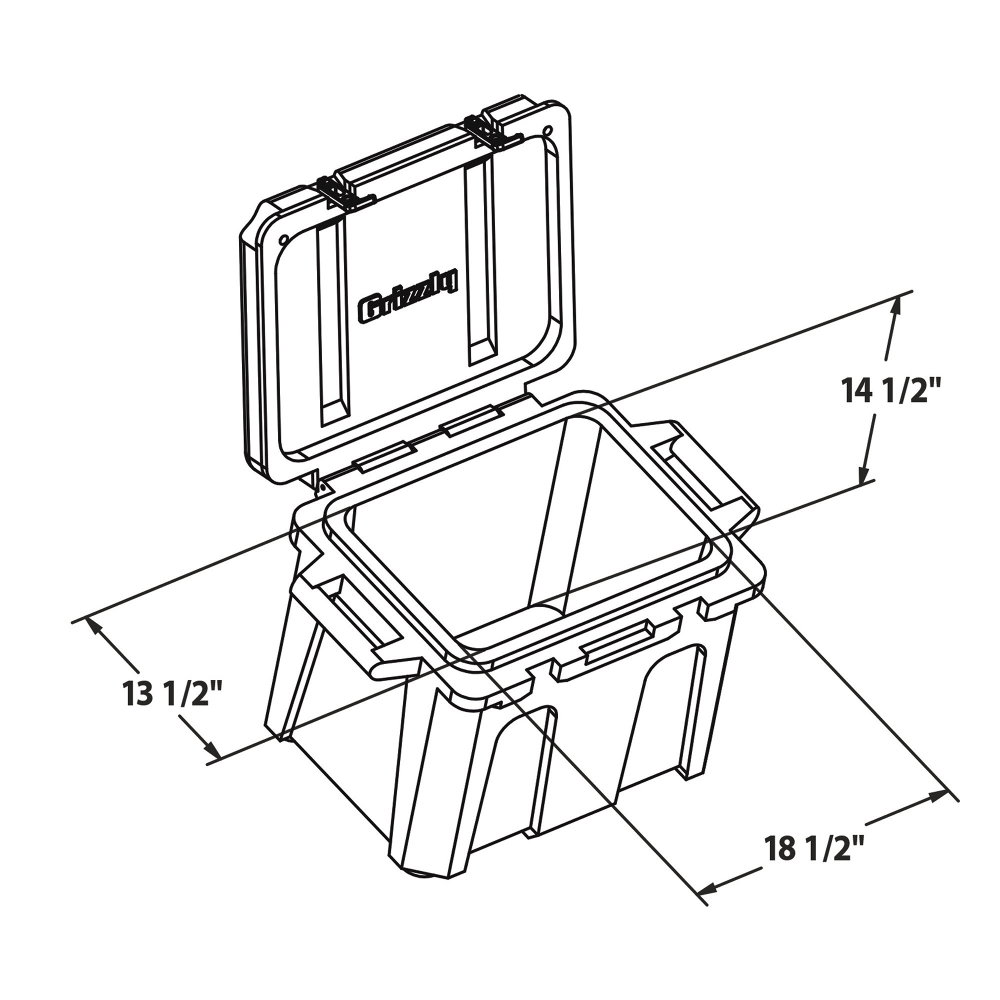 Grizzly Cooler 60-qt. White, Model# G-60 | Northern Tool