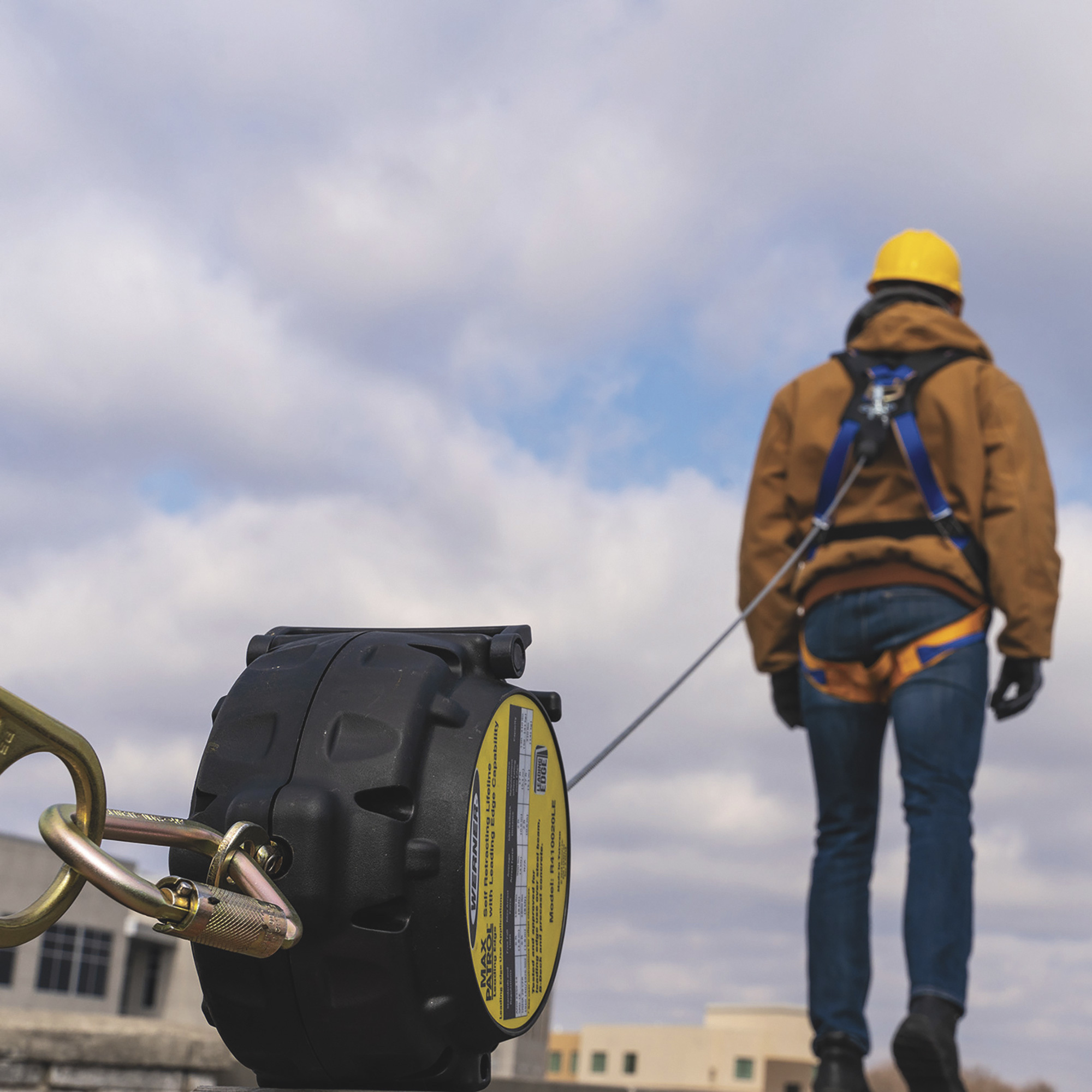 Werner Max Patrol Galvanized Steel Self-Retracting Lifeline, 3/8in. x ...