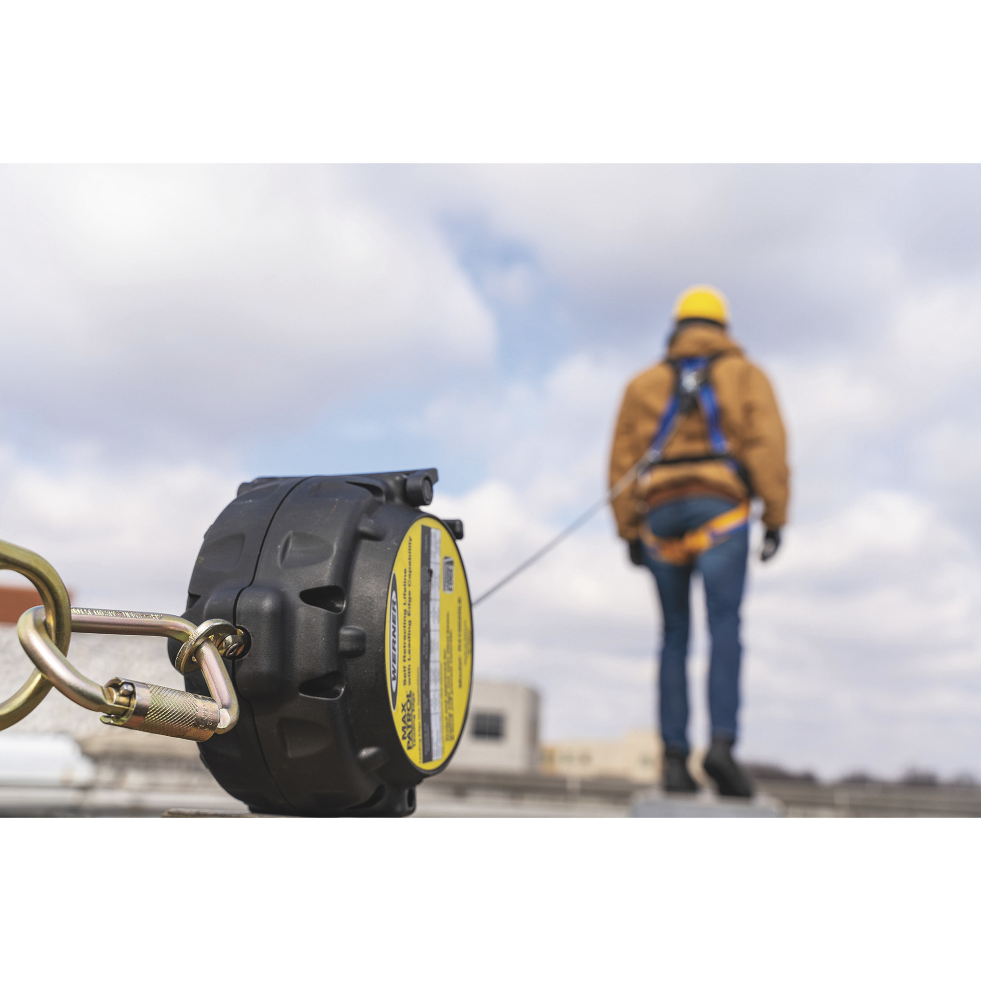 Werner Max Patrol Galvanized Steel Self-Retracting Lifeline, 3/8in. x ...