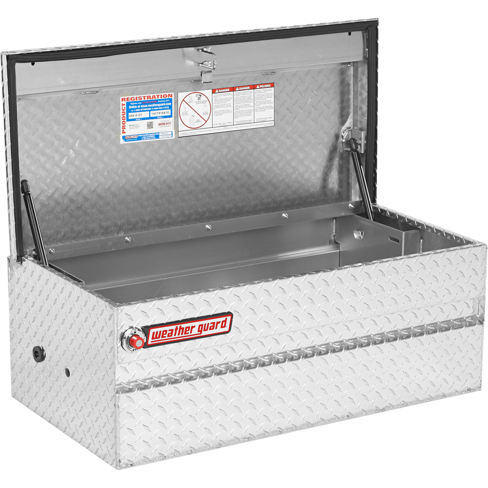 Weather Guard Truck Chest Tool Box — Aluminum, Diamond Plate, Rotary ...