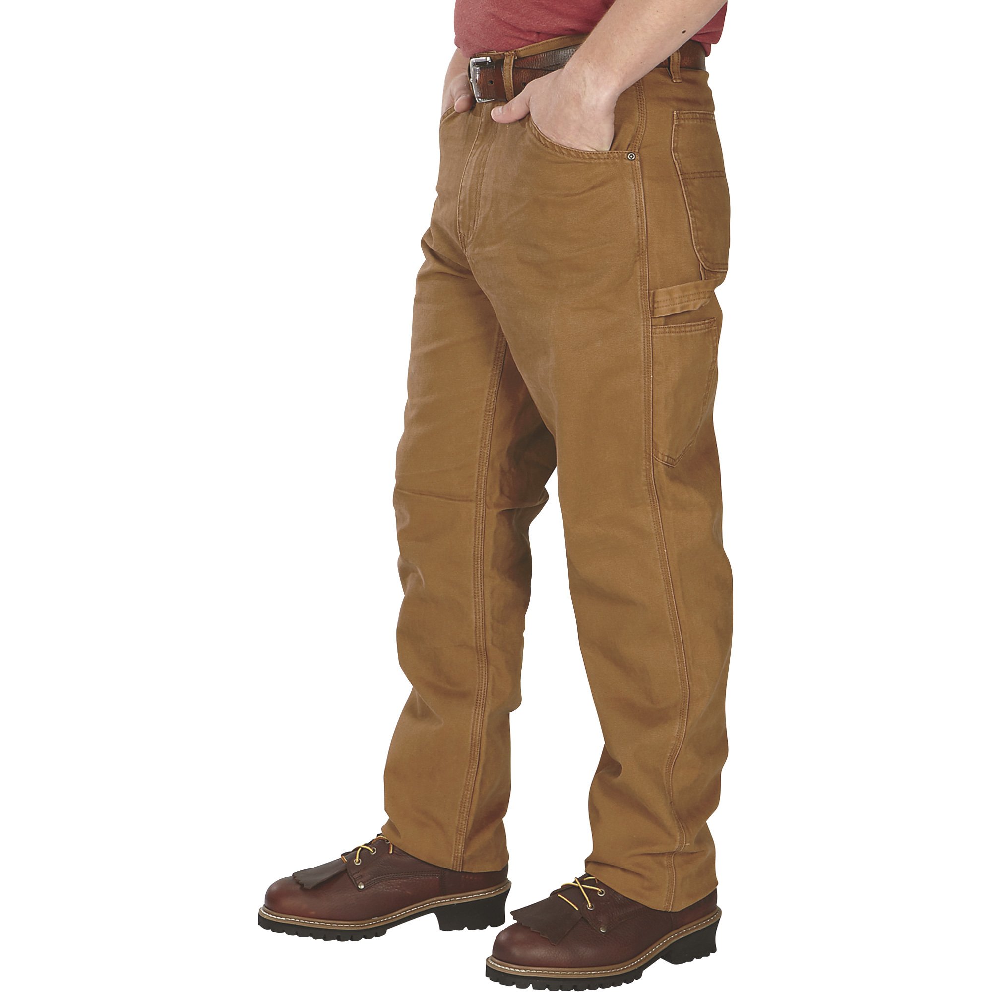 Gravel Gear Men's Duck Carpenter Pants — Rust, 32in. Waist x 32in ...