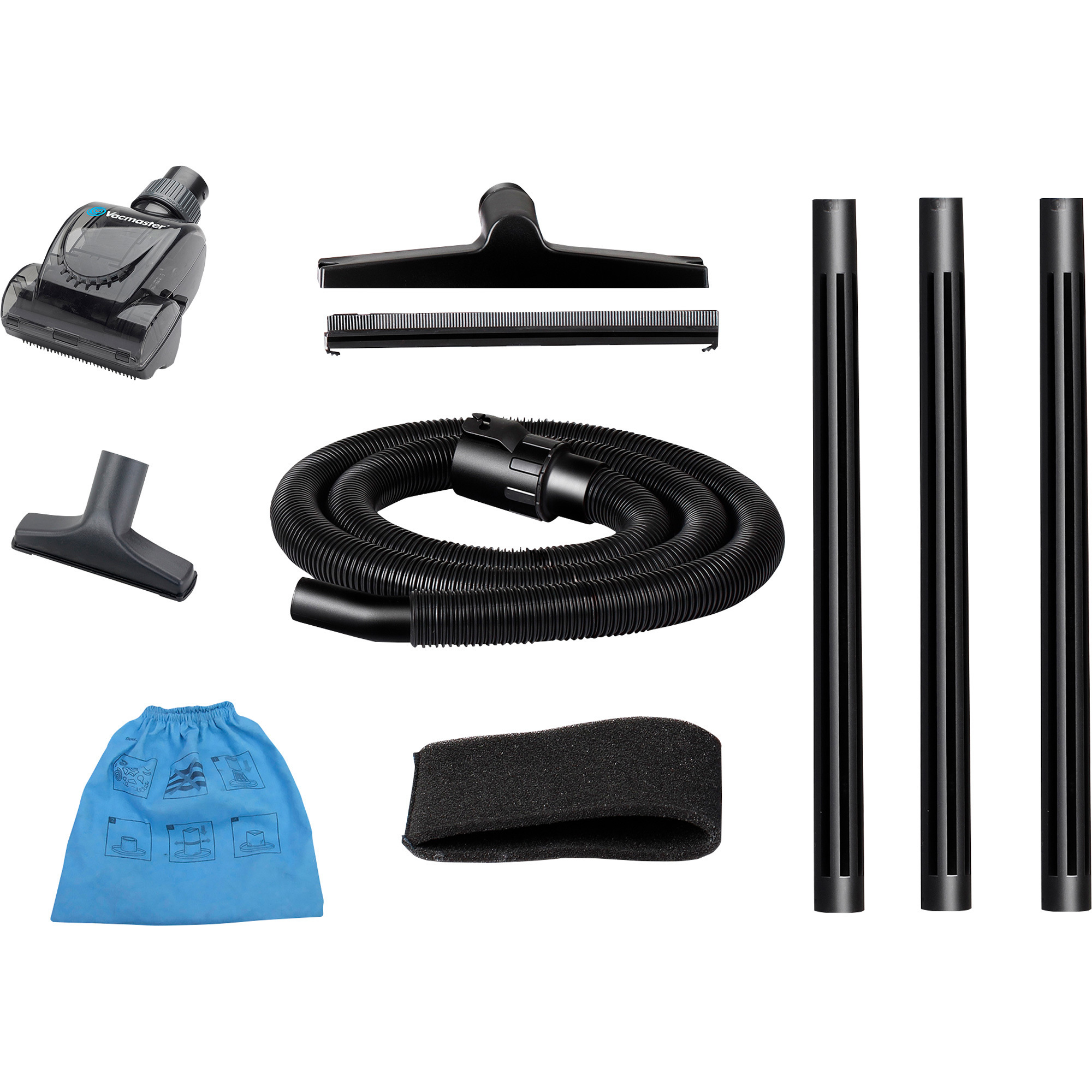 VacMaster Stainless Steel Wet/Dry Vacuum Cleaner, 65 CFM, 5-Gal., 3 HP ...