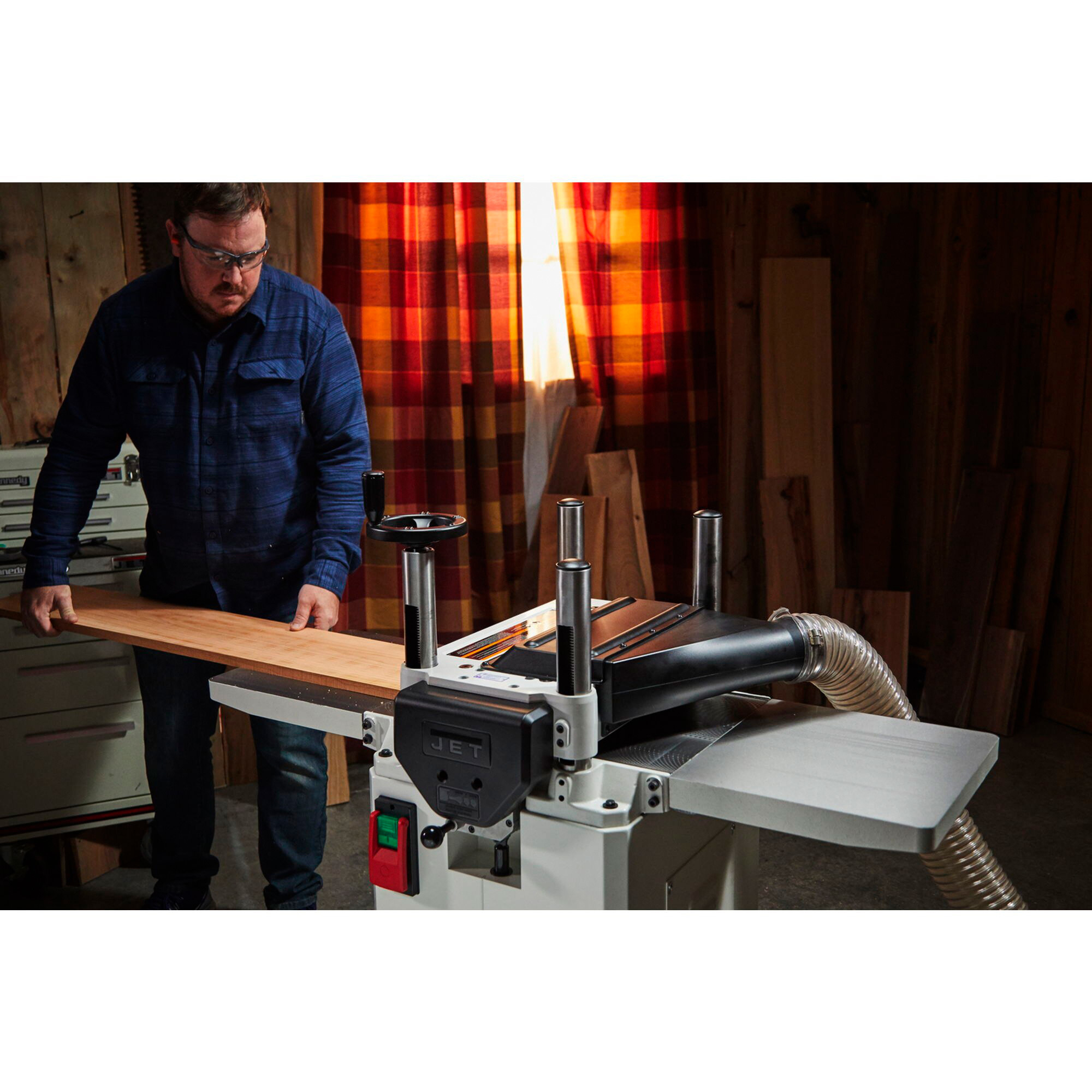 JET Wood Planer 15in. Helical Cutterhead, 3 HP, 230 Volt, Model# JWP ...