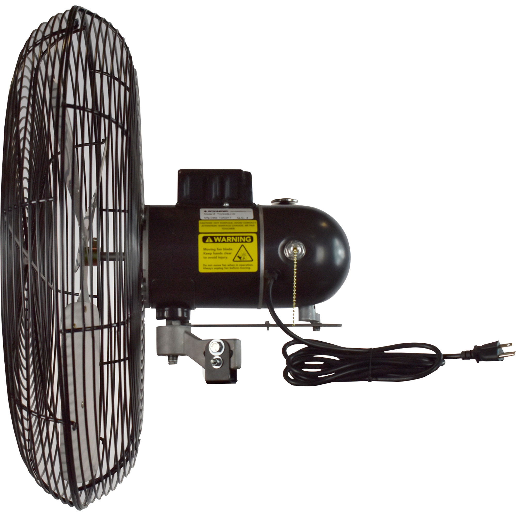 Schaefer Twister Oscillating Fan, Black, 24in., 5400 CFM, 115 Volt ...