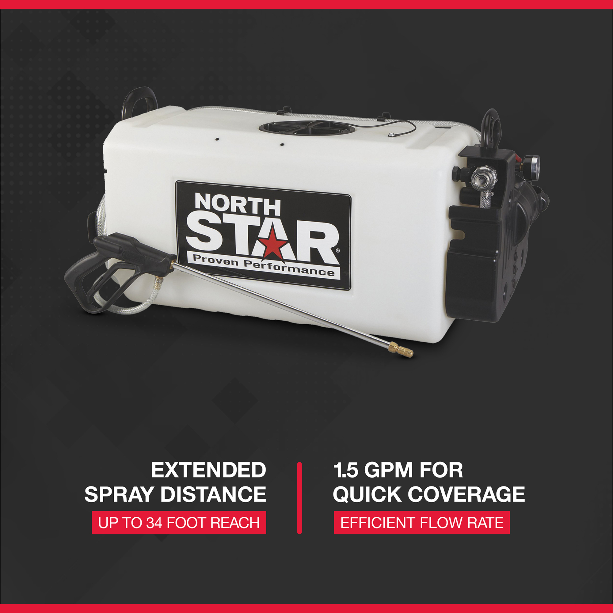 NorthStar High-Pressure ATV Spot Sprayer, 26-Gallon Capacity, 1.5 GPM ...