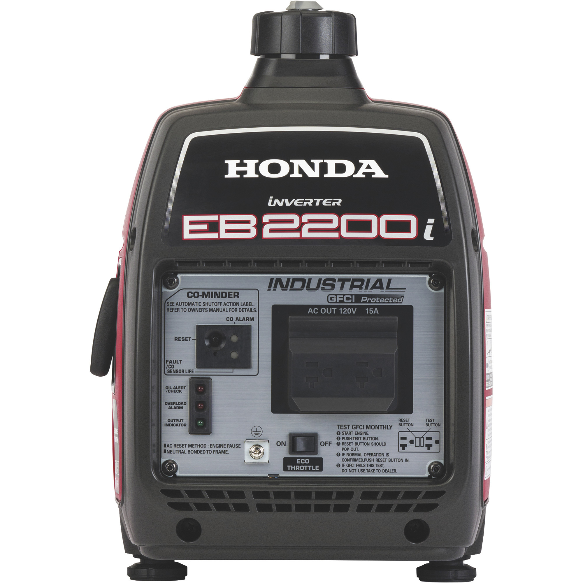 Honda Inverter Generator, 2200 Surge Watts, 1800 Rated Watts, Model ...