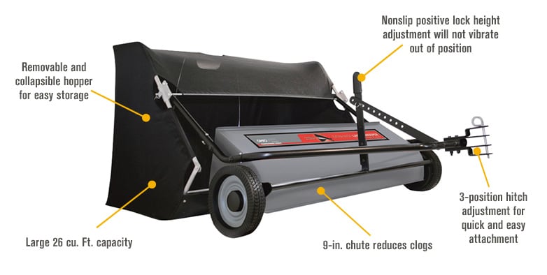 Ohio Steel Lawn Sweeper, 50in.W, 26 Cu. Ft., Model# 50SWP26 | Northern Tool