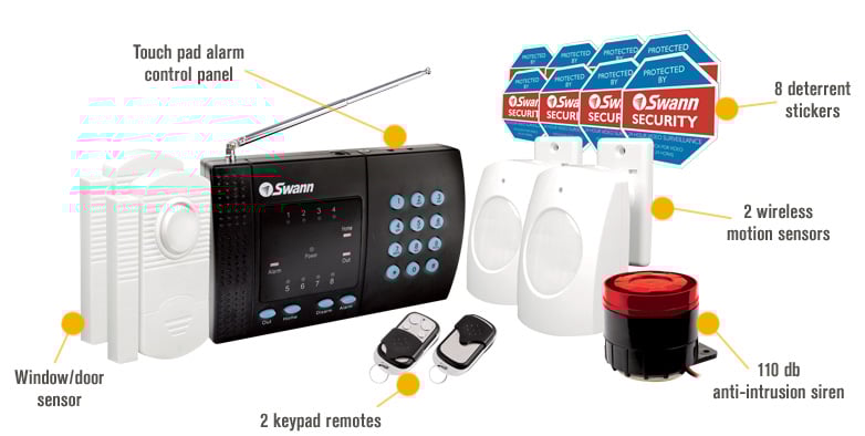 Swann Communications Home Wireless Alarm System, Model# SW347-WA2 ...
