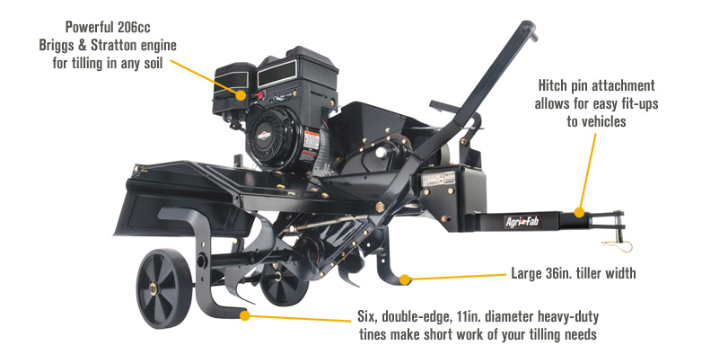 Agri-Fab Universal Tow-Behind Tiller, 36in. Width, Model# 45-0308 ...