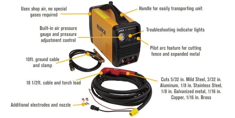 Klutch Plasma 275i Plasma Cutter — 115V, 20 Amp | Northern Tool