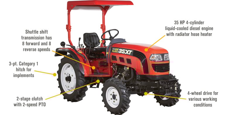 NorTrac 35XT 35HP 4WD Tractor | Northern Tool