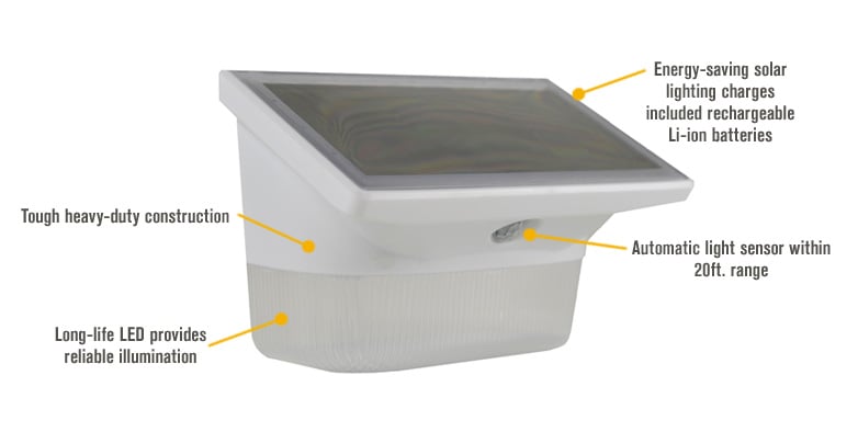 First Alert Motion Sensor Security LED Solar Light — 500 Lumens, Model ...
